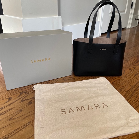 Samara | Bags | Samara Black Mini Tote With Duster Bag Box | Poshmark